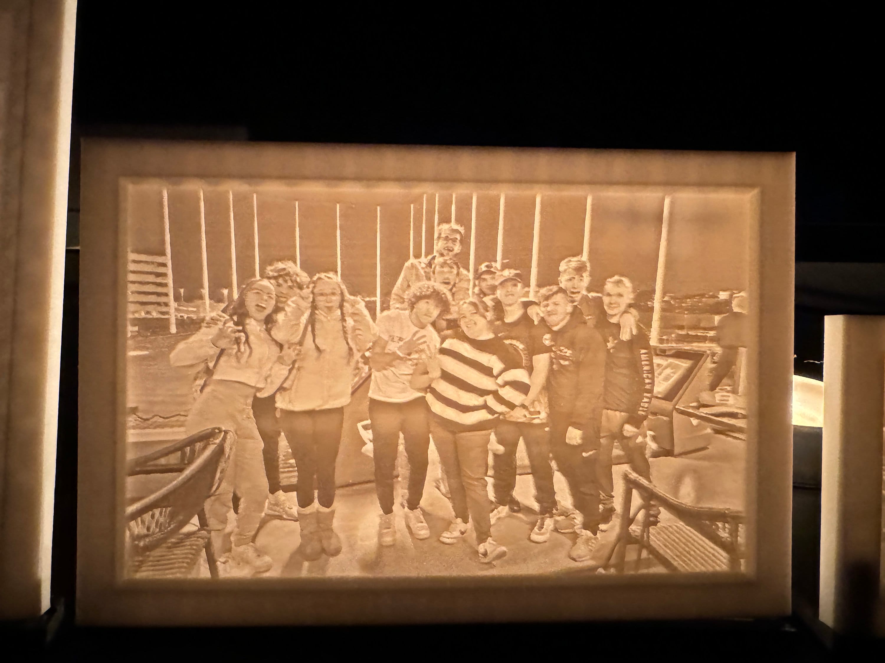 Personalized 3D Lithophanes Stand and Light Included Color, Collages ...