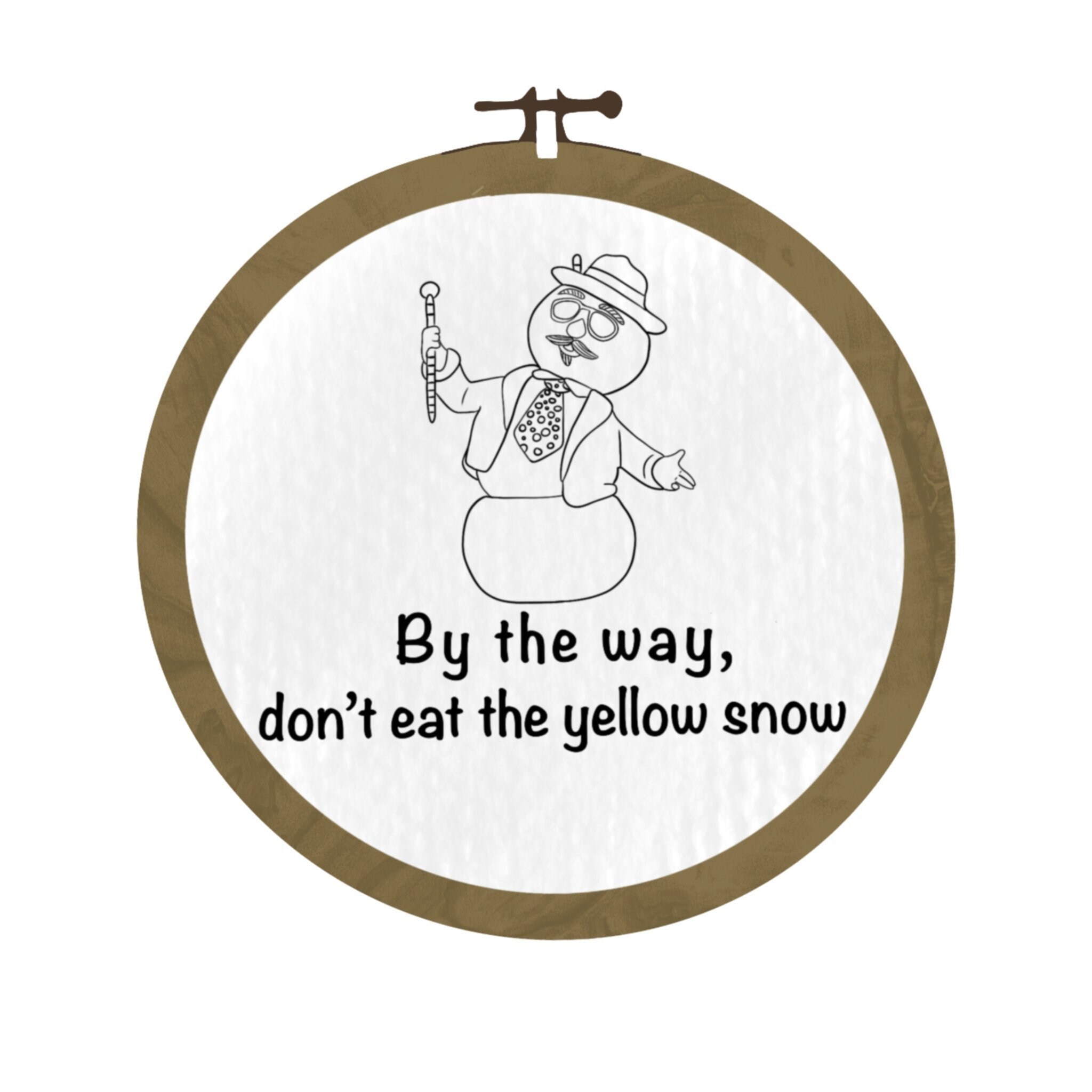 Leon the Snowman Downloadable Embroidery Design - Etsy