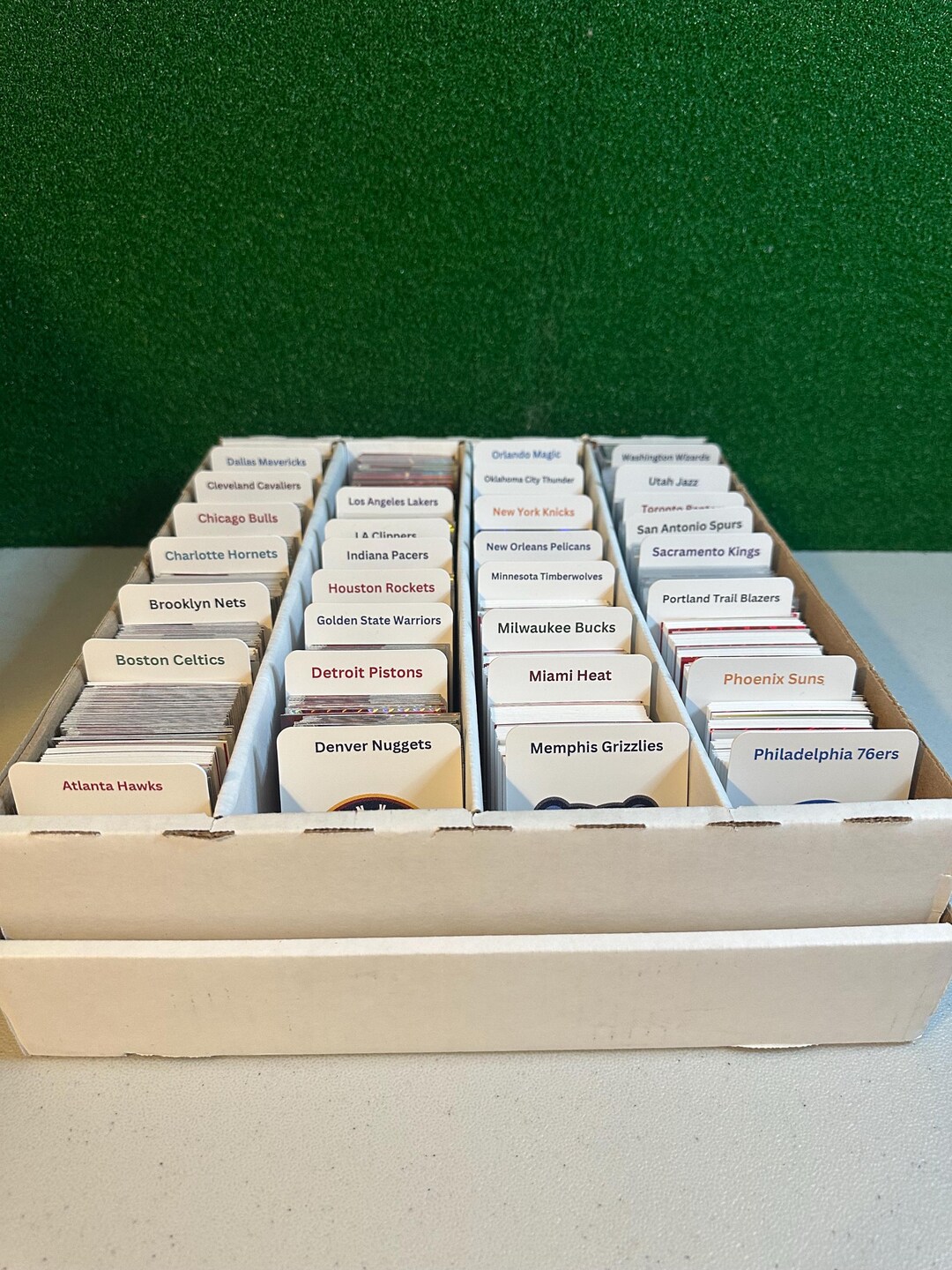 30 Basketball Card Dividers With 30 FREE NBA Team Logos Printed on Set ...