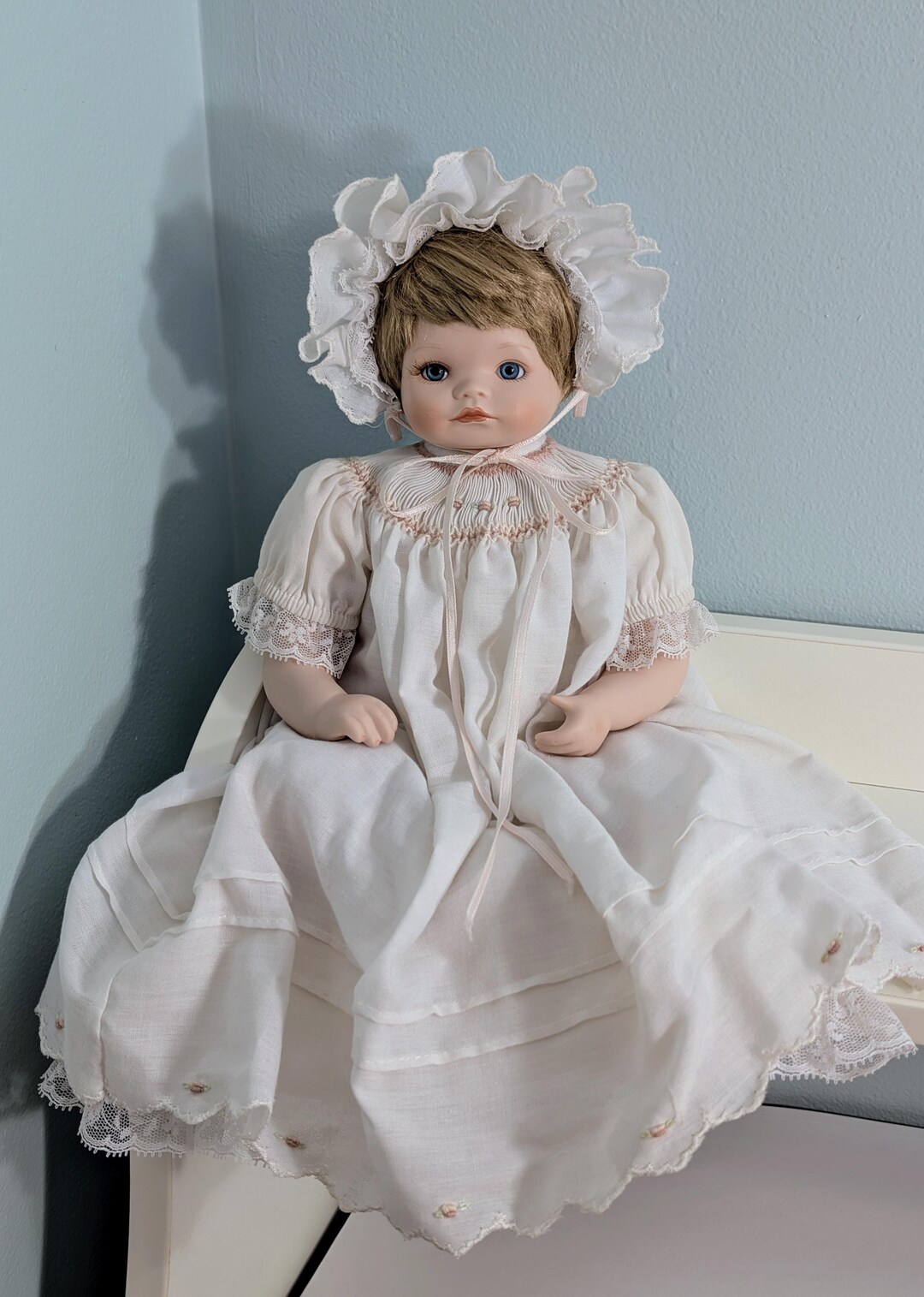 Jessica Porcelain Baby Doll From the Hamilton Collection, 13 1/2" Doll ...