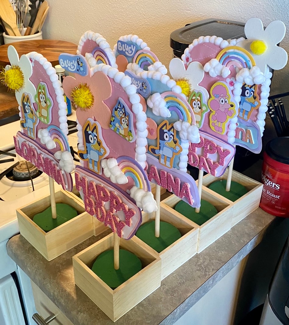 Bluey Custom Character Centerpiece - Etsy