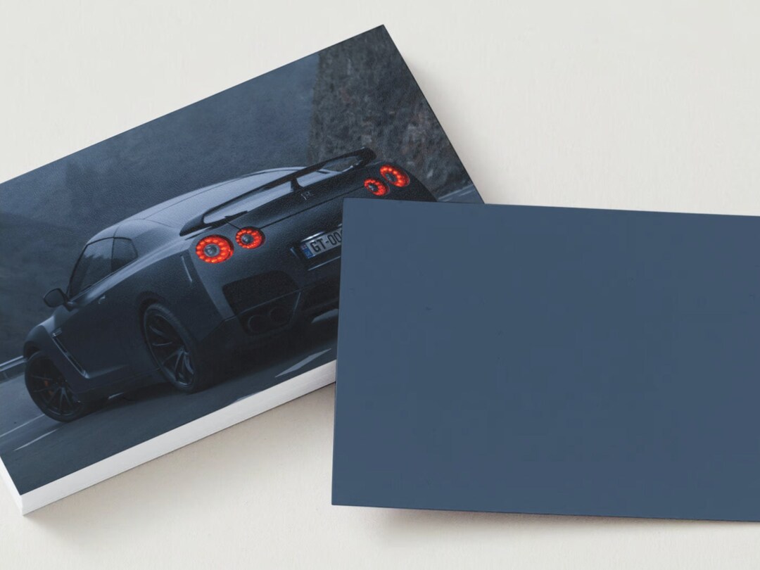 Fit-in-wallet Horizontal Display/memory Card Template of a GTR R35 With ...