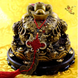 LARGE Bronze Money Frog Statue, 3 Kg Brass, Attract Abundance, Wealth ...