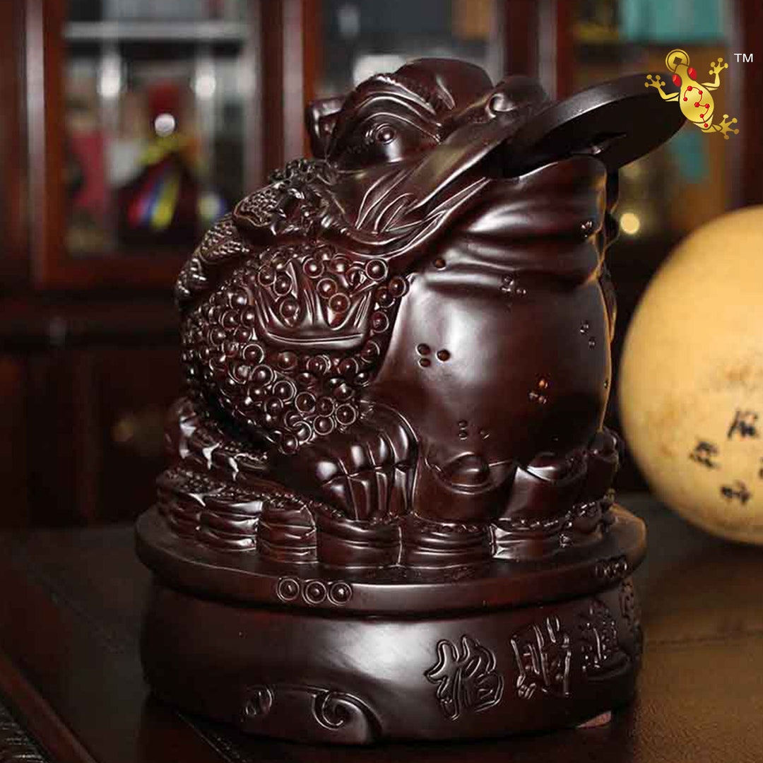 Hand Carved, Large Money Frog Hand - Ebony Wood - Etsy