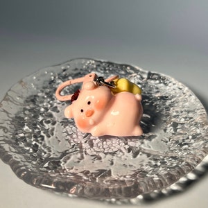 Funny Cute Ugly Pig Keychains, Gift Idea for Her, Gift for Mom, Animal ...