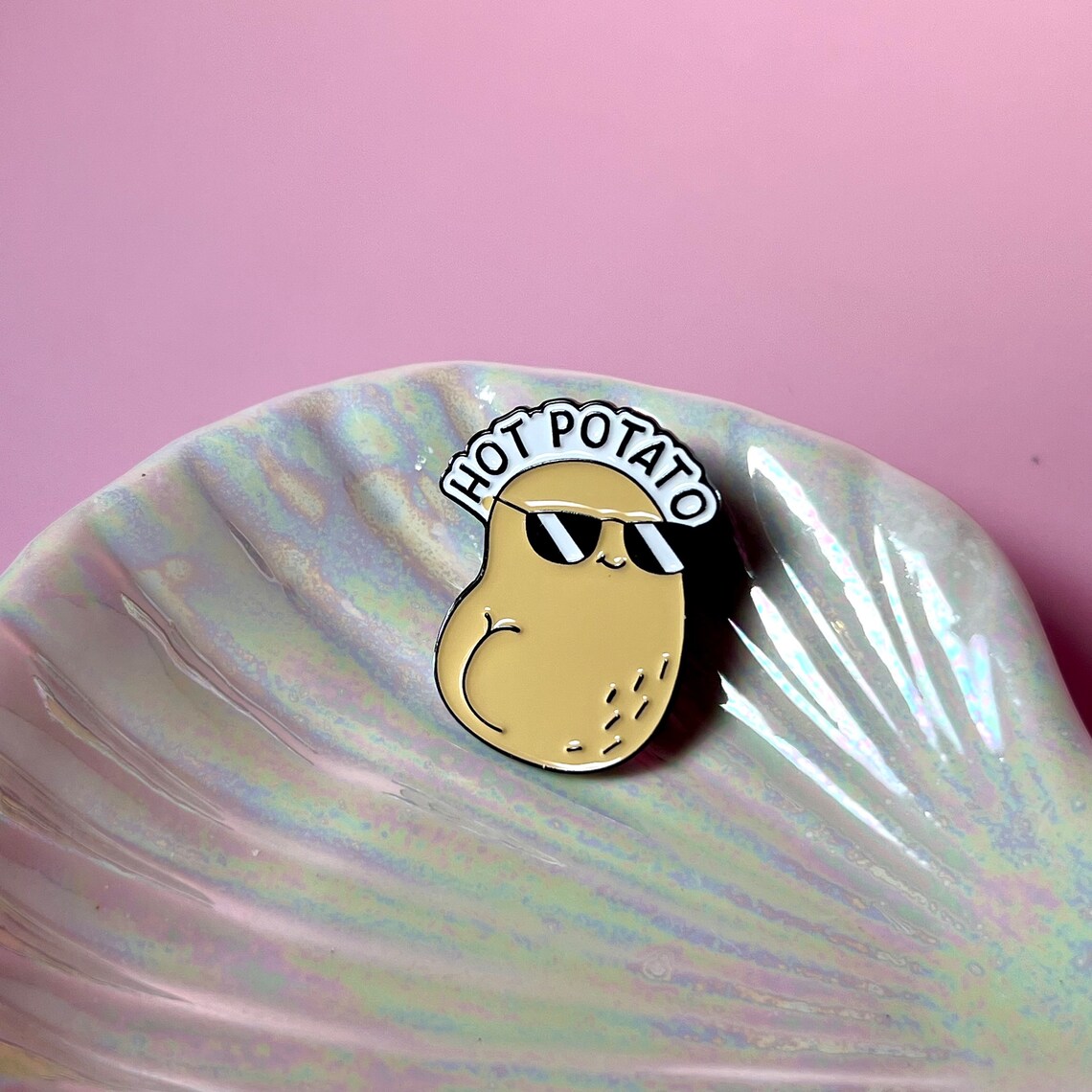 Funny Potatoes Enamel Pin Hot Fire Underwear Butt Cigarettes Sunglasses ...