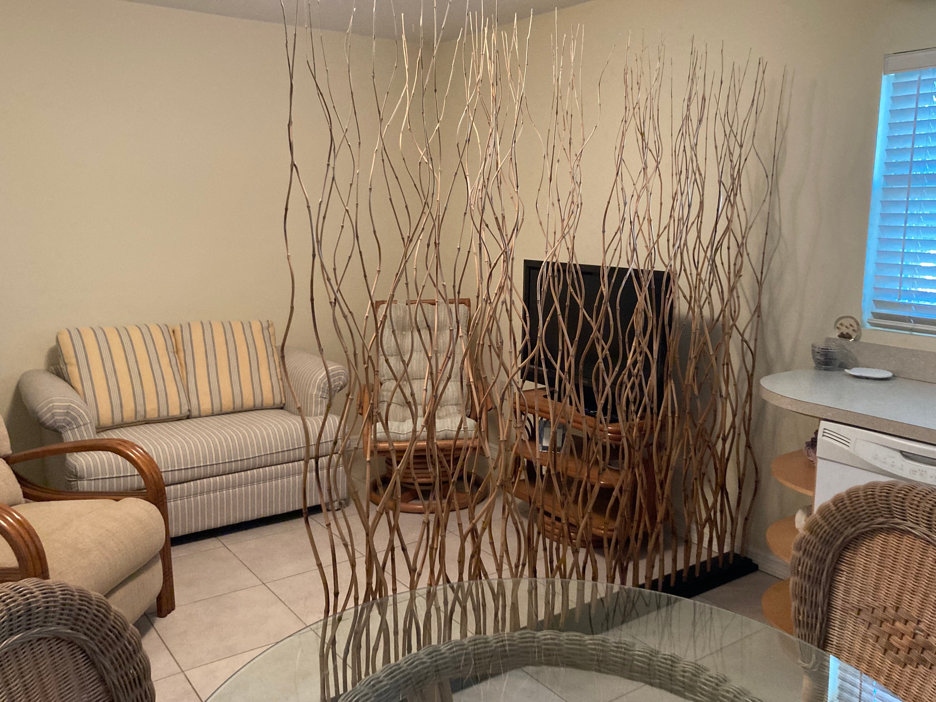 Rare Bamboo Branch Room Divider - Etsy