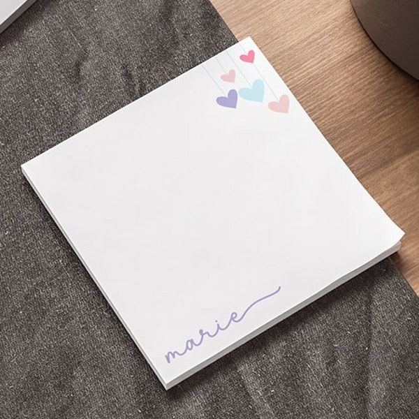 Personalized Custom Name Sticky Notes Post It® Note Pads | Custom ...