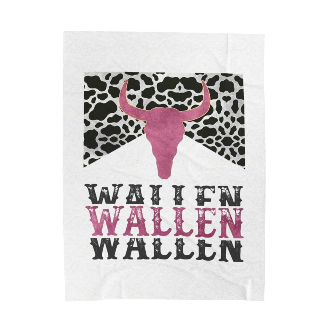 Wallen Western Velveteen Plush Blanket, Morgan Wallen Blanket, Wallen ...