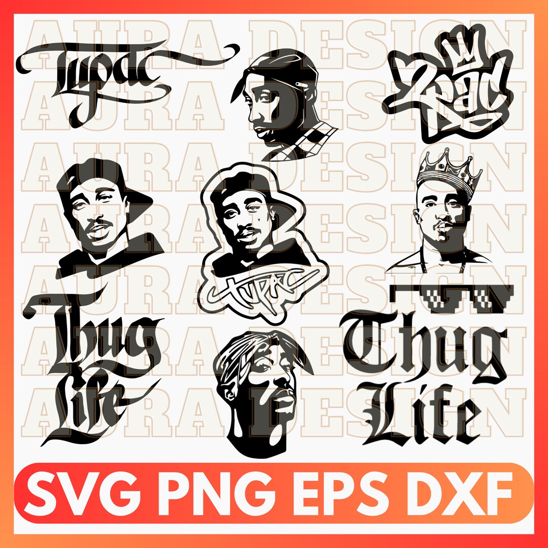Tupac SVG Tupac SVG silhouet Tupac Png 2Pac Eps Tupac - Etsy Nederland