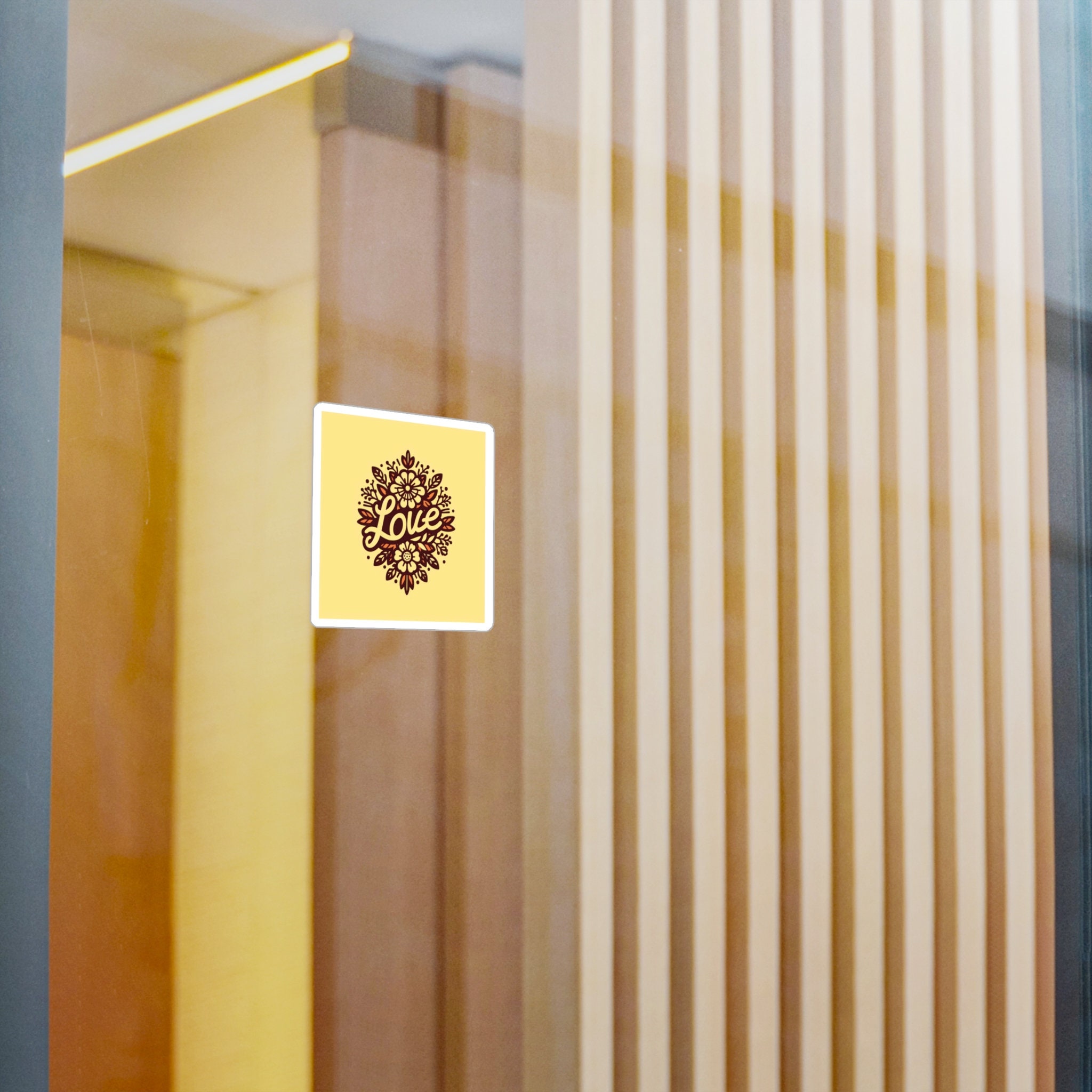 Vintage Love Logo Sticker - Etsy