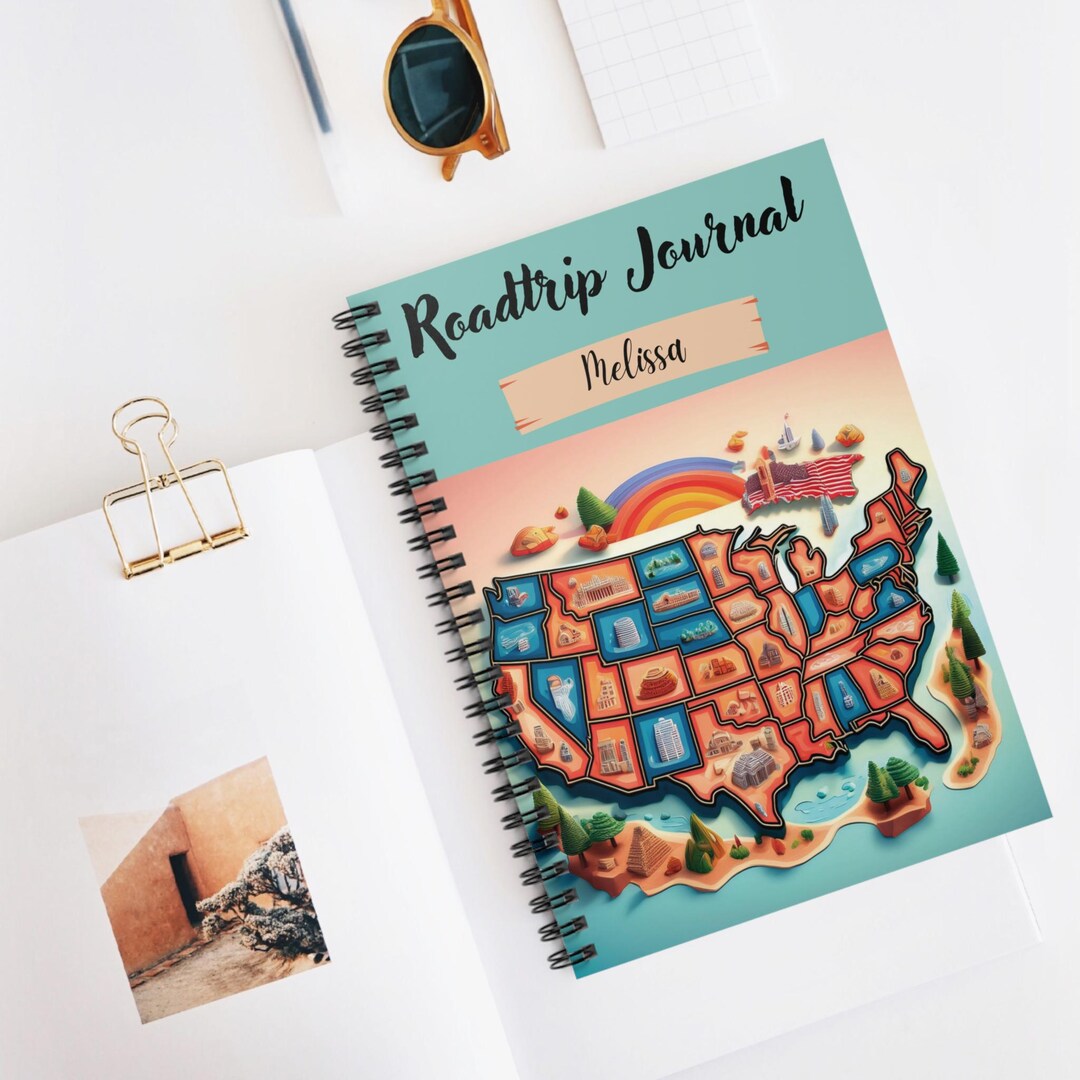 Personalized Road Trip Travel Journal Travel Keepsake Travel Lover Gift ...