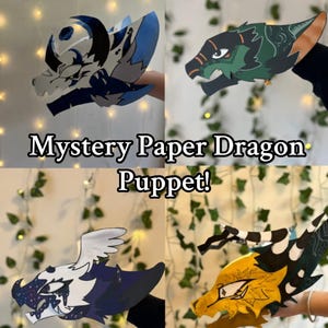Scary Dragon Paper Puppets - Etsy