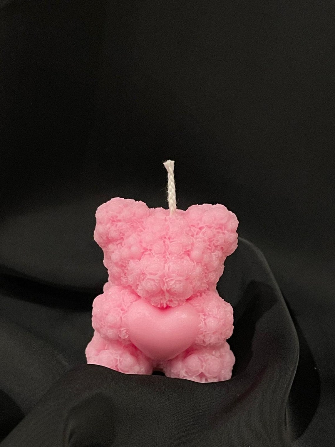 Bear Candle, Teddy Bear Candle, Teddy Bear With Heart Candle, Handmade Gift, Handmade Candles ...
