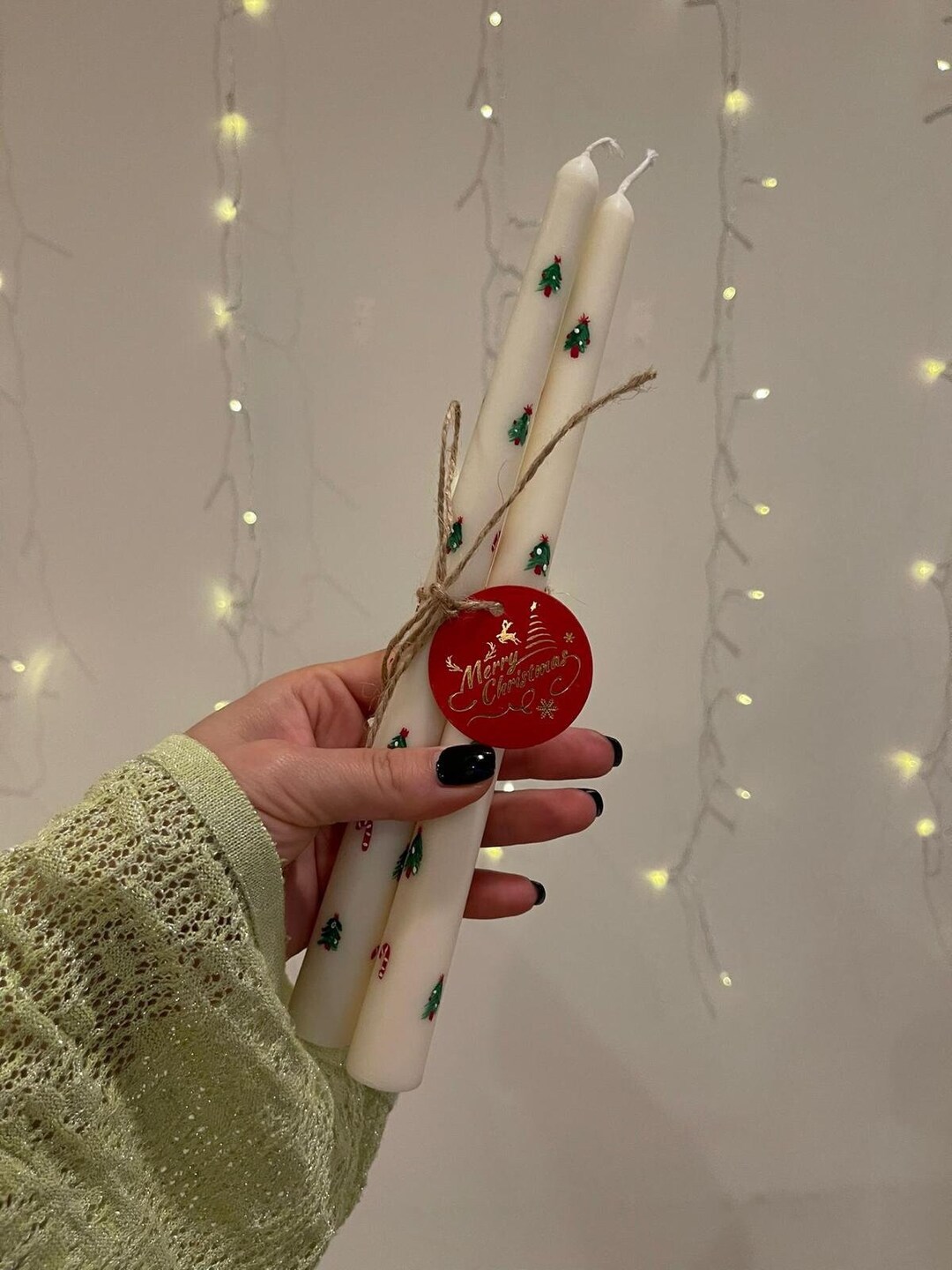 Christmas Taper Candles, Taper Candle, Taper Candles, Christmas Gift ...