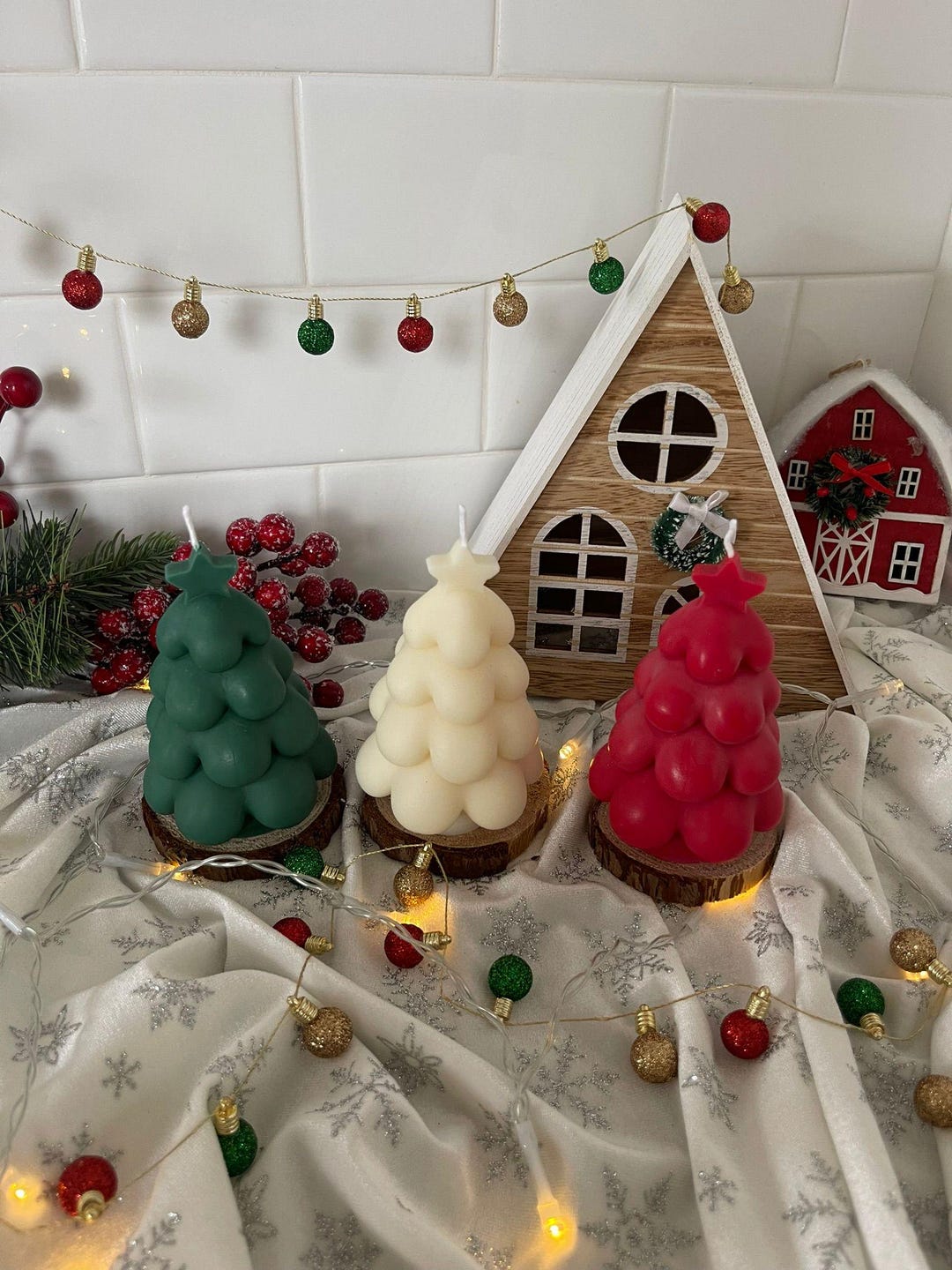 Christmas Candles, Christmas Tree Candles, Christmas Gift, Christmas ...