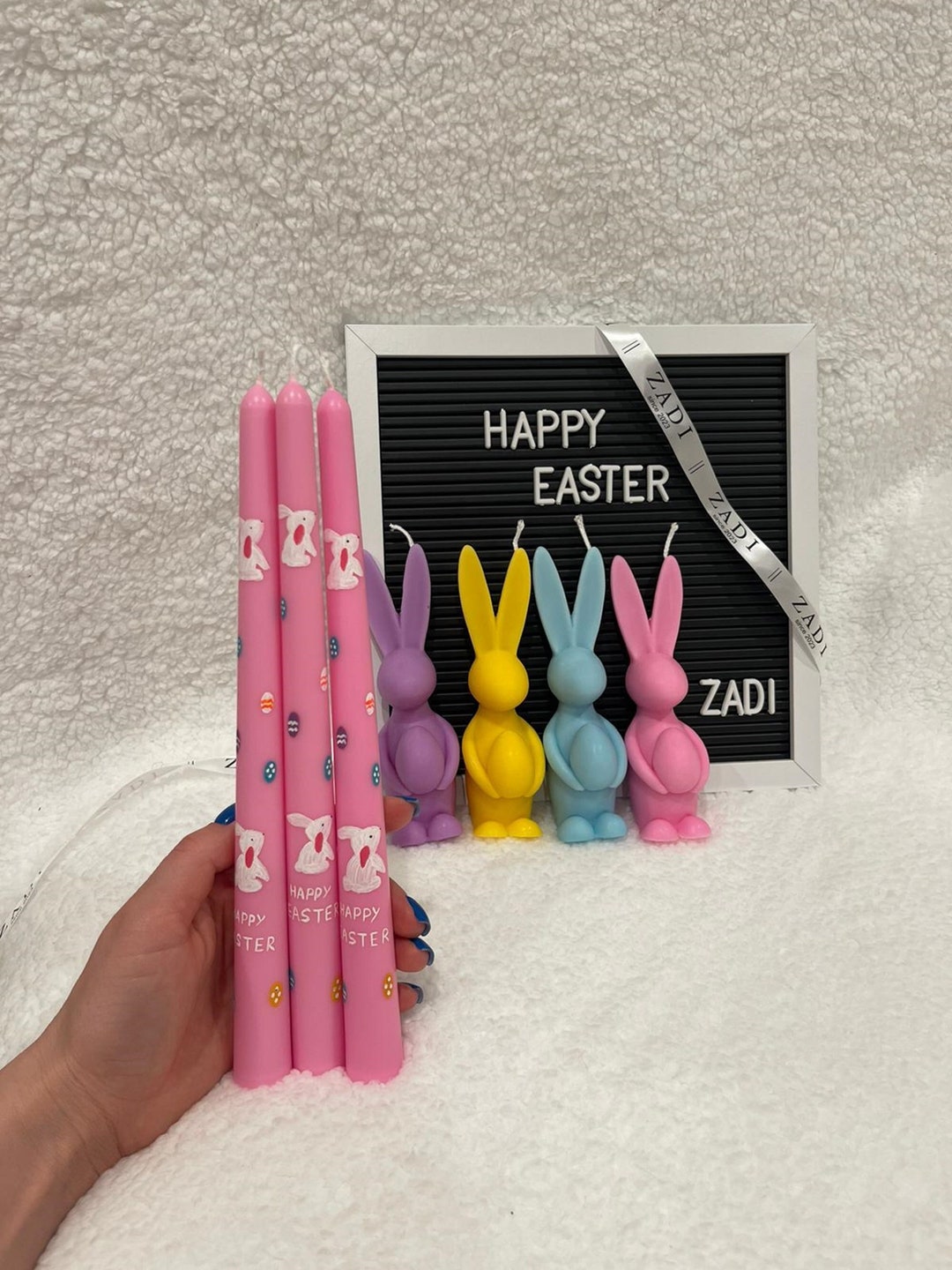 Handmade Easter Candles, Easter Taper Candles, Easter Candle, Ester ...