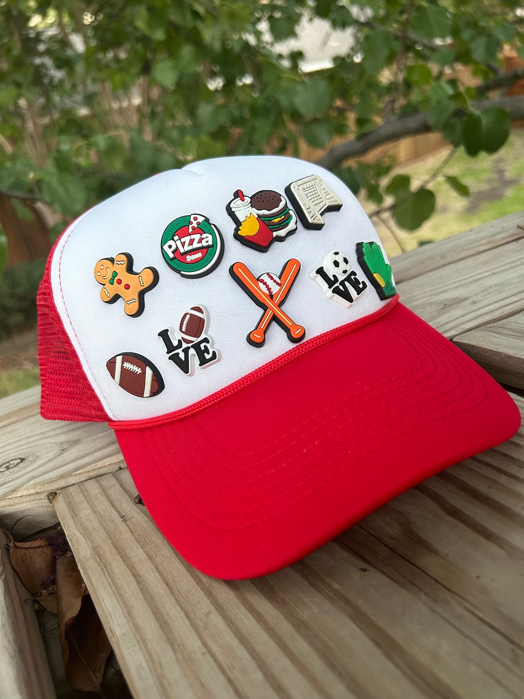 Shoe Charm Trucker Hat crocs Hat - Etsy