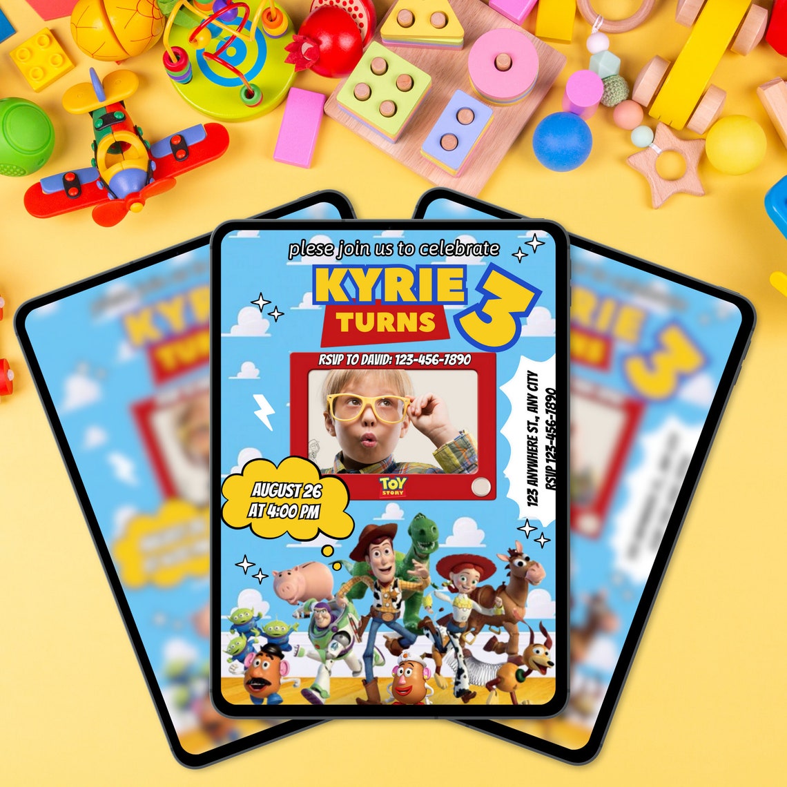 Toy Birthday Invitation, Toy World Kid Invitation, Story of Toys ...