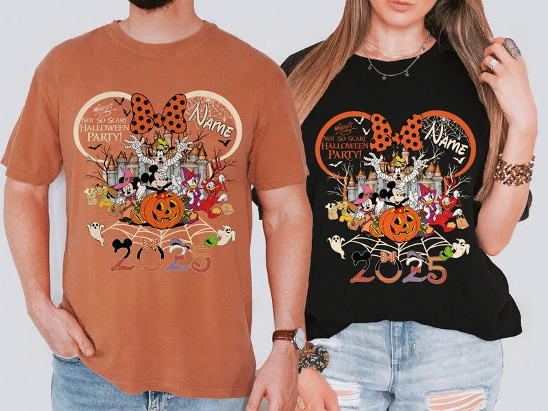 Custom Disney Halloween 2025 Shirts, Disney Family Matching Shirt ...