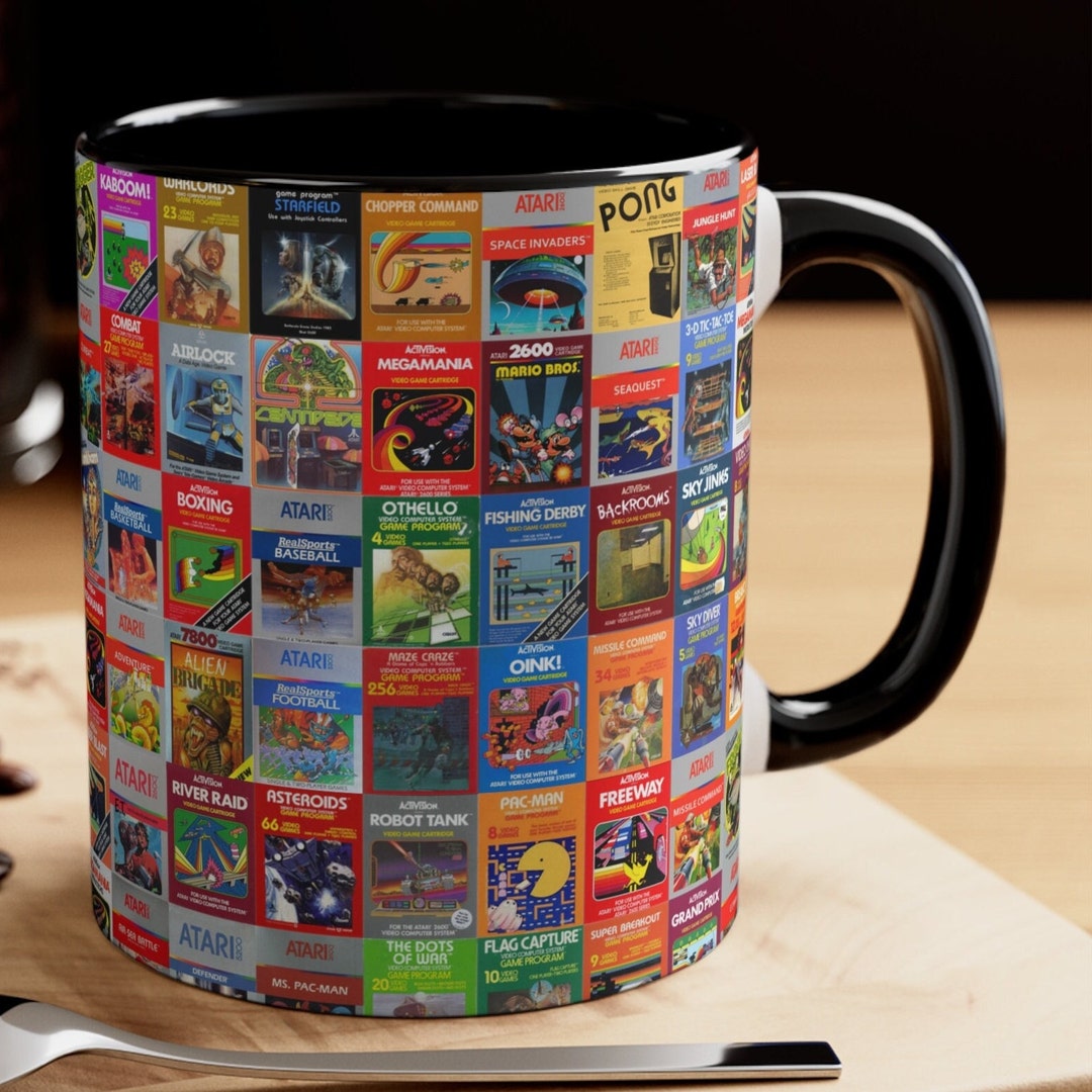 ATARI Games Coffee Custom Mug, Retro Coffee Mug, Vintage Coffee Mug ...