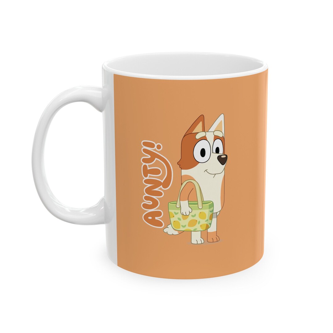Adorable Bluey Heeler Ceramic, Bluey Mug, Bluey Aunt Coffee Cup, Gifts ...
