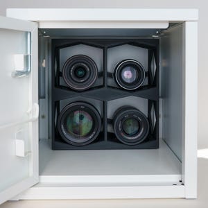 The 2x2 Camera Lens Shelf, Photography Organizer. Available in Small ...