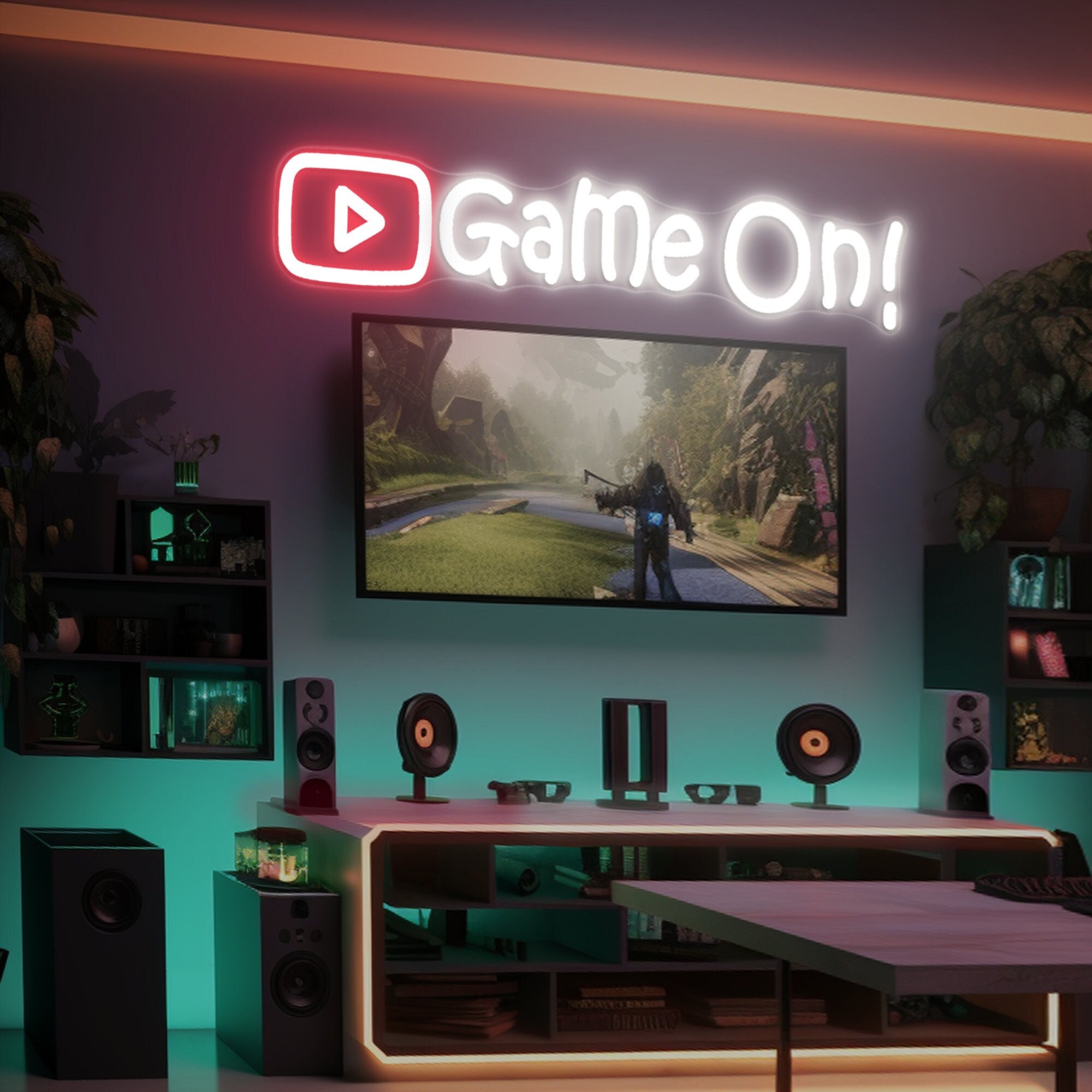 Custom Game Room Neon Sign, Personalize Gamer Neon, Gamer Tag Neon ...