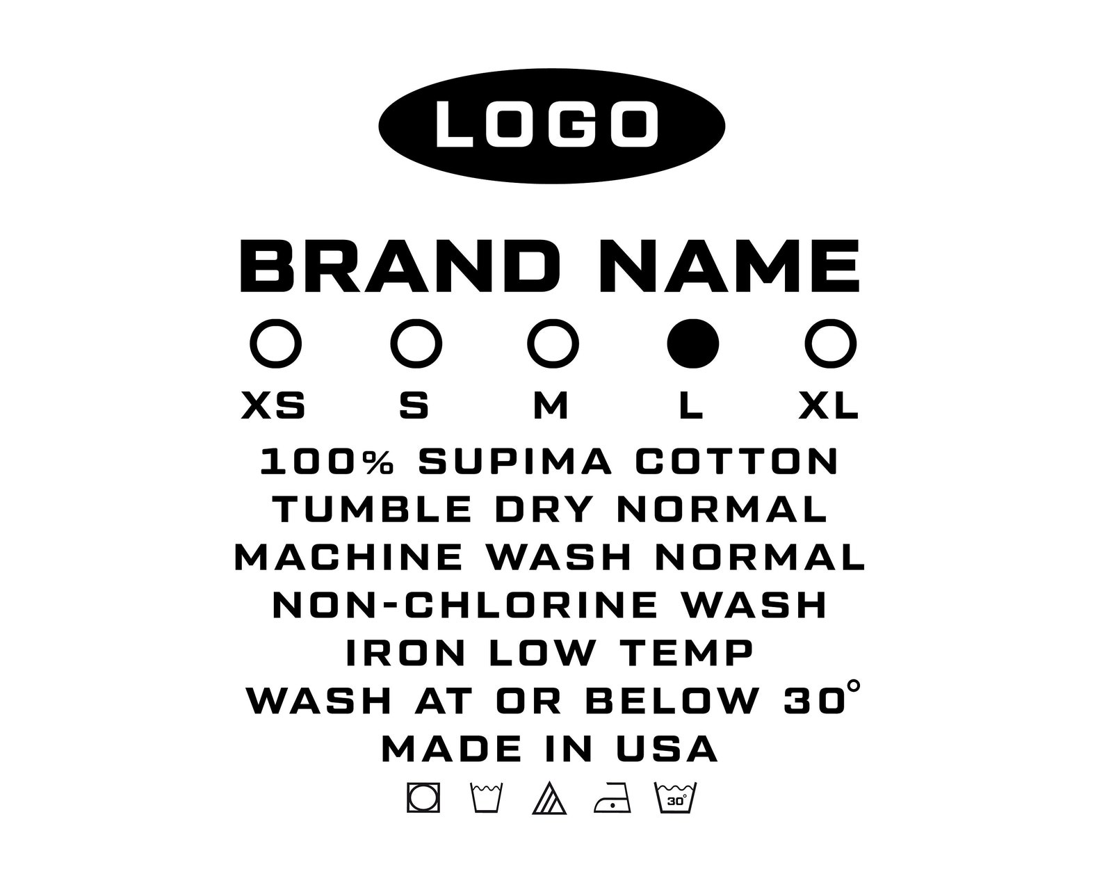 Neck Label Template streetwear Vol. 1 Editable Clothing Template for ...