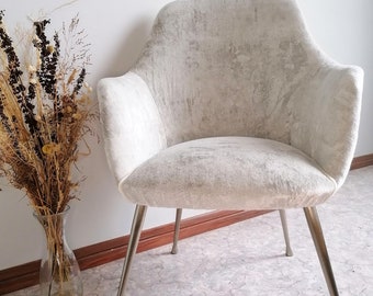 Gold and Stripes Cocktail Chair (medium) From 70's - Restored - Etsy