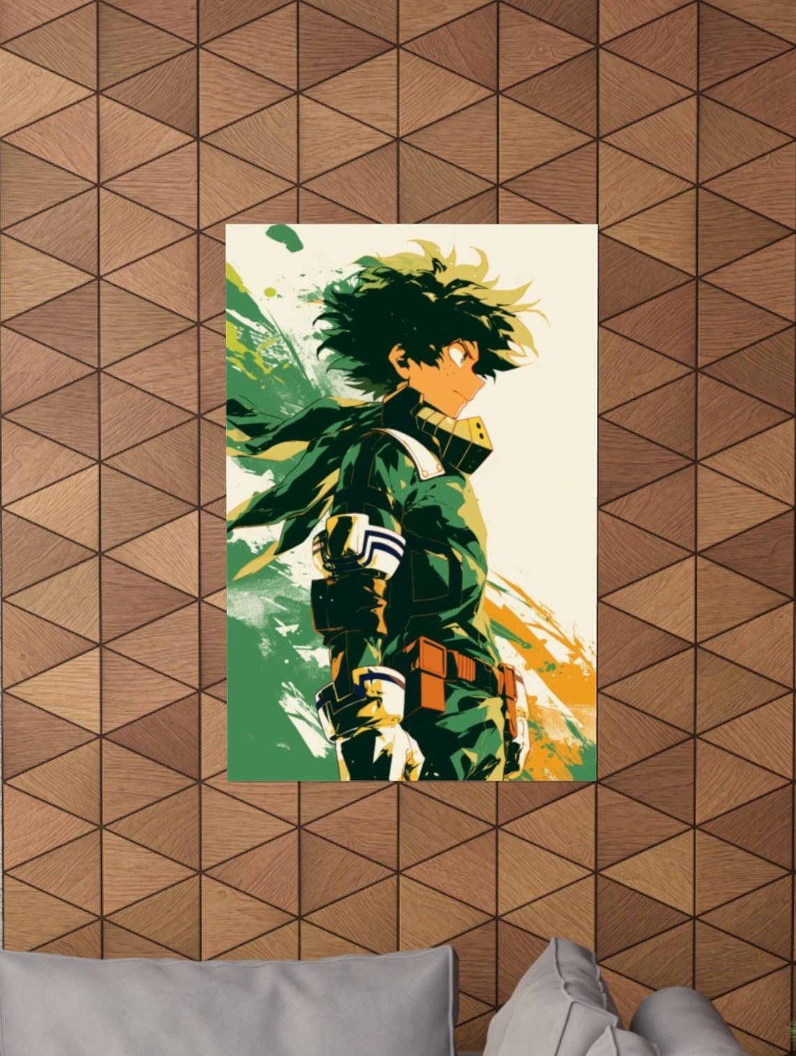 Deku Midoriya Poster Anime Minimalist Matte Poster My Hero Academia ...