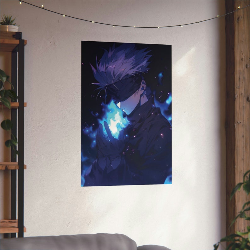 Satoru Gojo Poster Jujutsu Kaisen Anime Wall Art Gift for Anime Fans ...