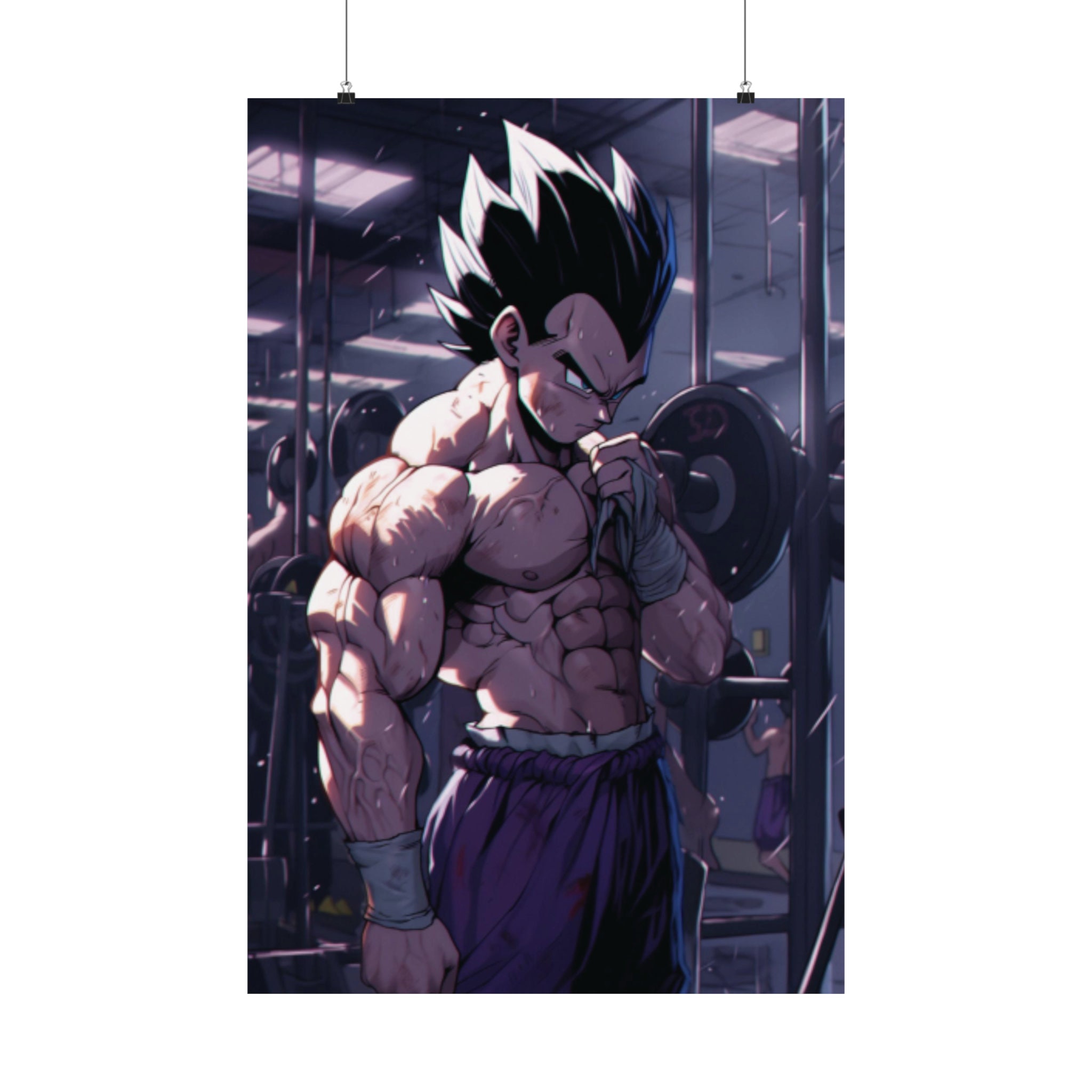 Vegeta Matte Poster Dragon Ball Z Art Motivation and Inspiration Poster ...