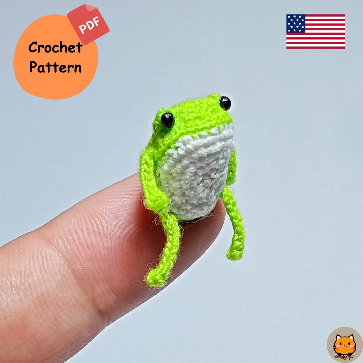 Frog Crochet Pattern | Printable PDF Pattern | Amigurumi Crochet ...