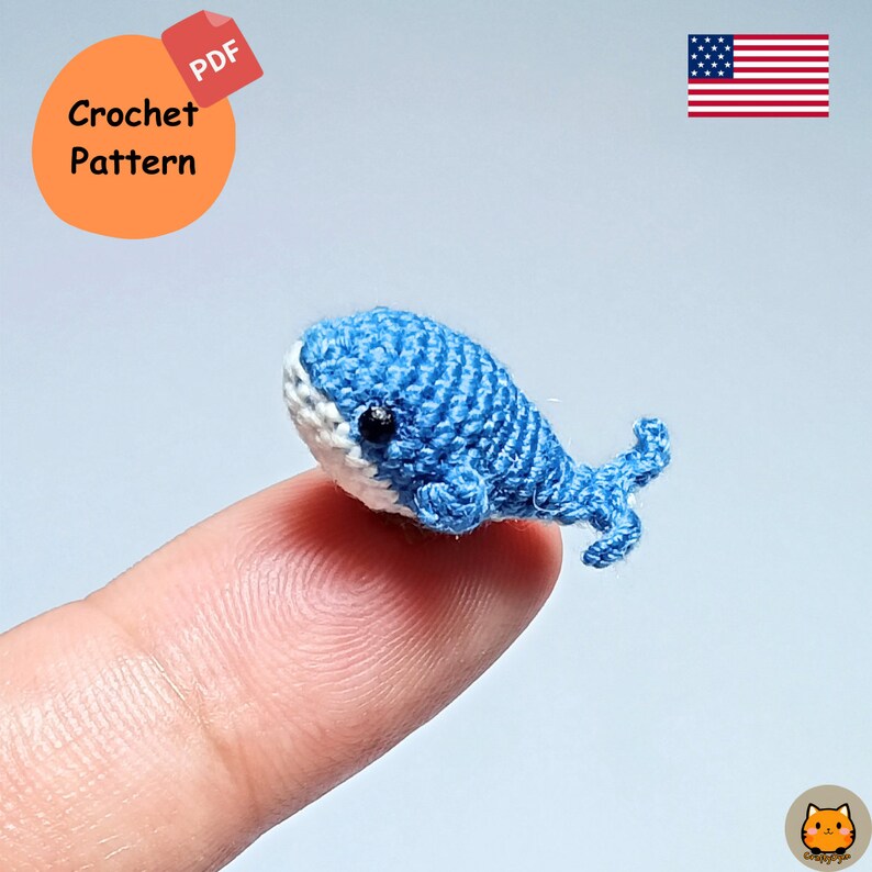 Whale Crochet Pattern Printable PDF Pattern Amigurumi Crochet Pattern ...