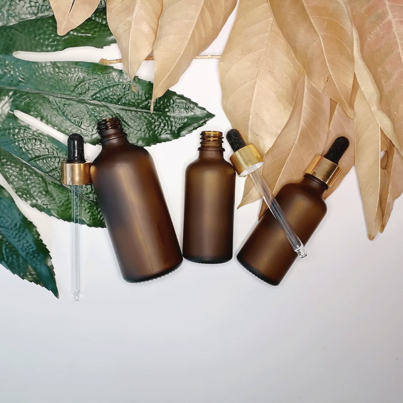 Amber Glass Dropper Bottle, Tincture Bottle, Dropper Pipette, Essential ...