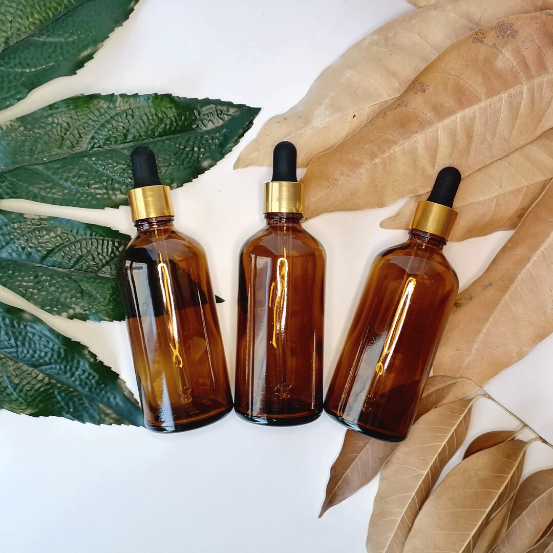 Amber Glass Dropper Bottle, Refillable, Suitable for Various Mixed ...