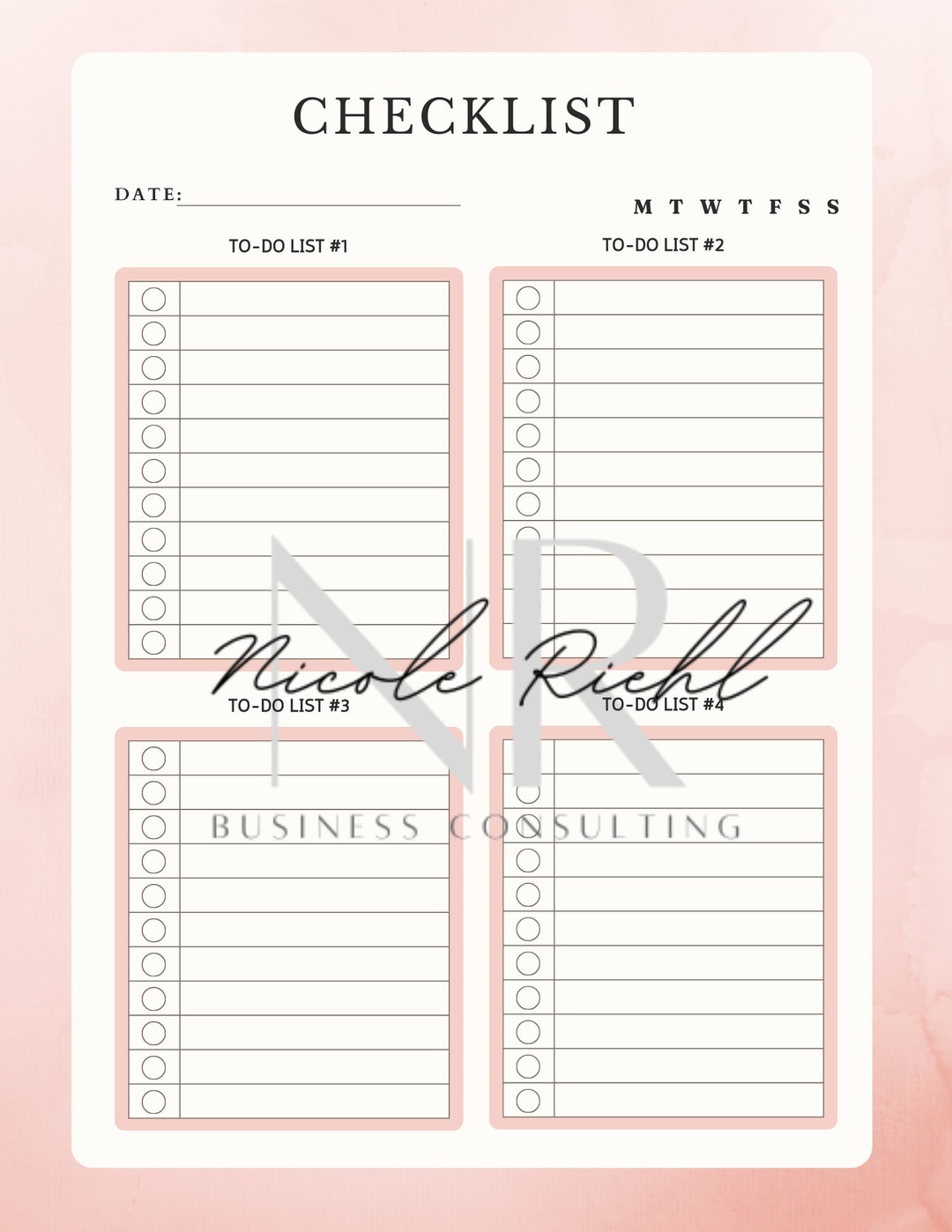 Simple Checklist - Etsy