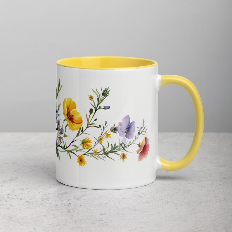 Wildflower Mugs, Nature Coffee Mugs, Beautiful Gifts, Serene, Sunshine ...