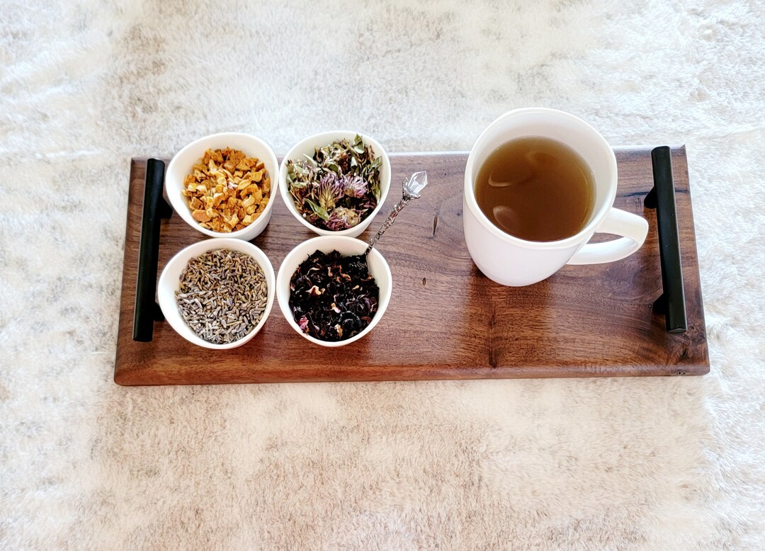 Wooden Tea Tray Afternoon Tea Tray Board Server With Handles ...