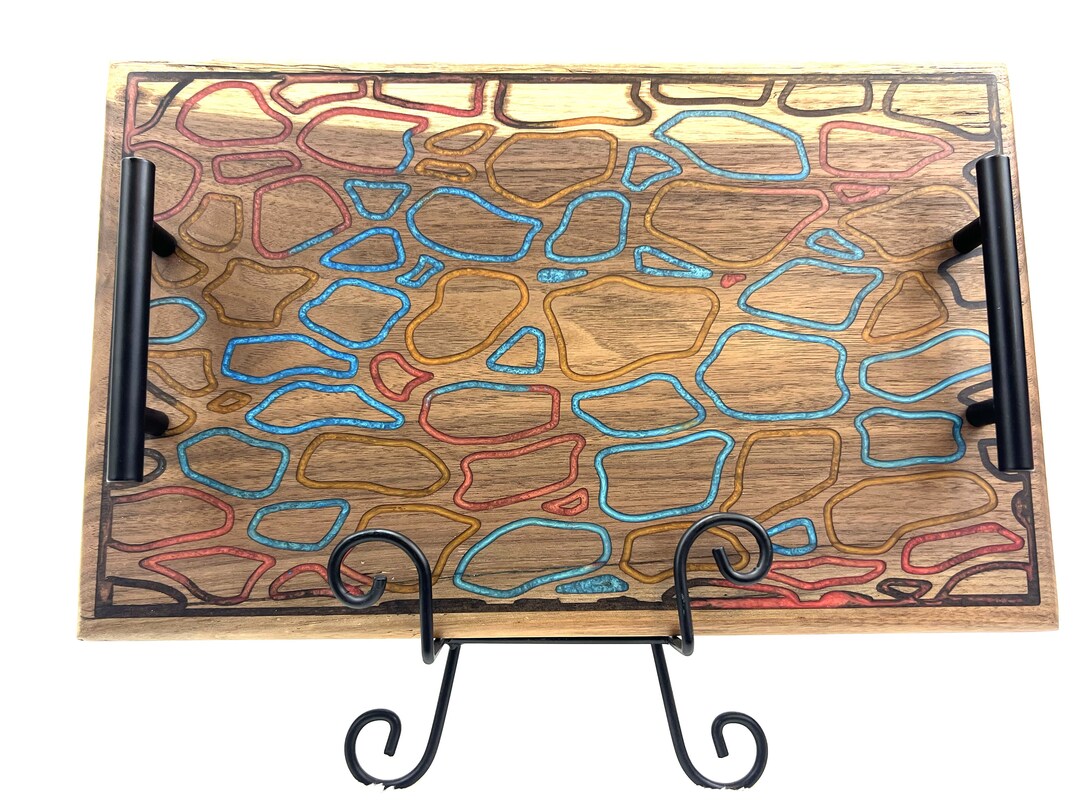 Animal Print Black Walnut Tea Tray Tea Ritual Tea Accessories - Etsy