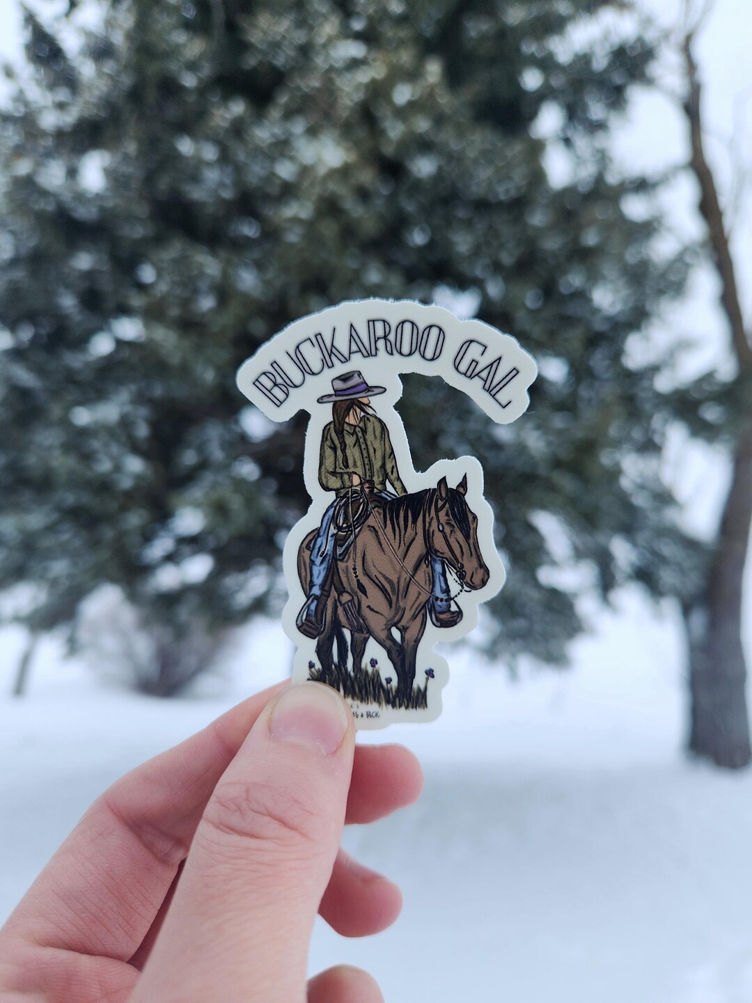 Buckaroo Gal Sticker - Etsy
