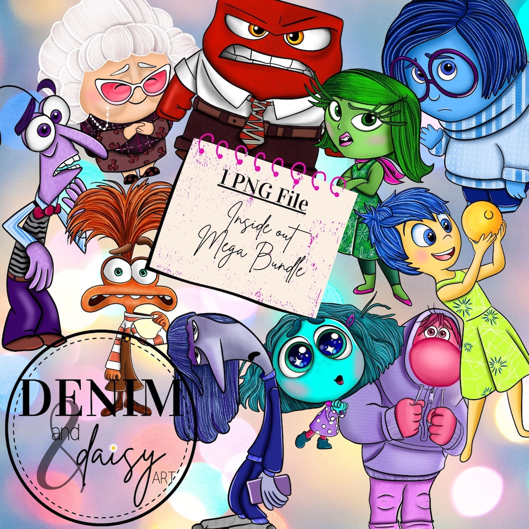 Inside Out and Inside 2 Emotion MEGA Bundle,sublimation Design, Digital Illustration, Instant ...