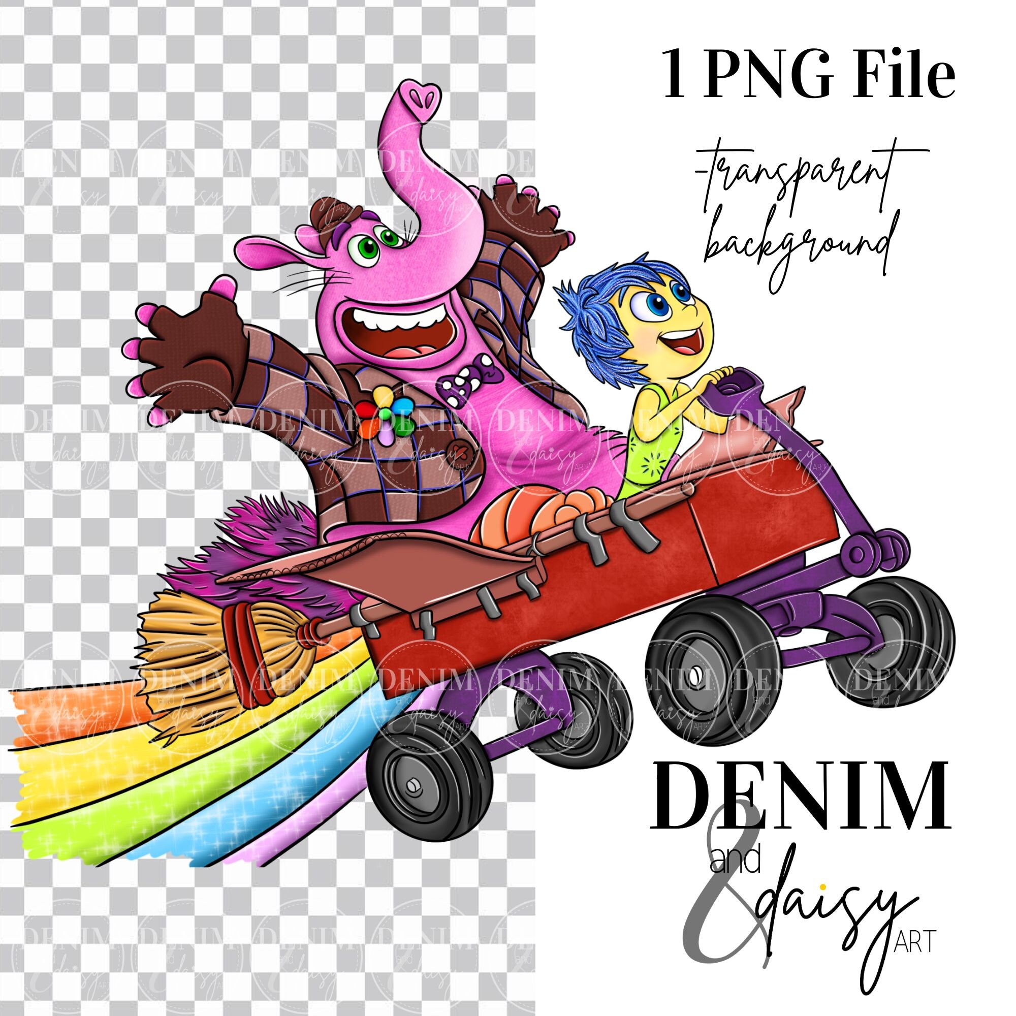 Joy and Bing Bong Png, Sublimation Design, Digital Illustration ...