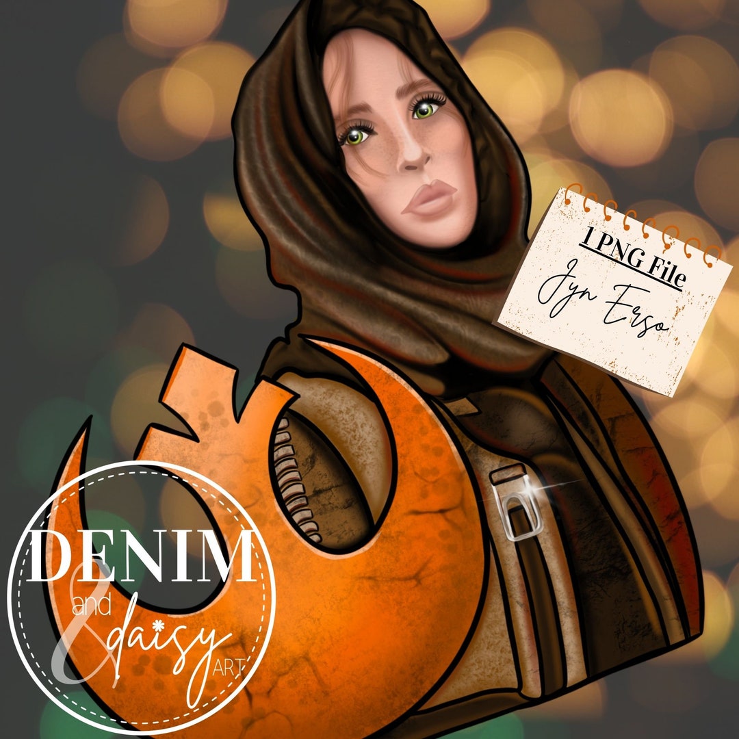 Jyn Erso Png, Sublimation Design, Digital Illustration, Instant ...