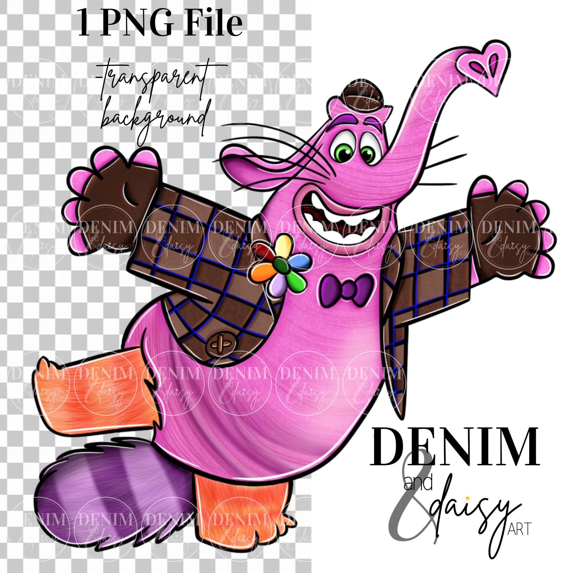 Bing Bong Png, Inside Out, Sublimation Design, Digital Illustration ...