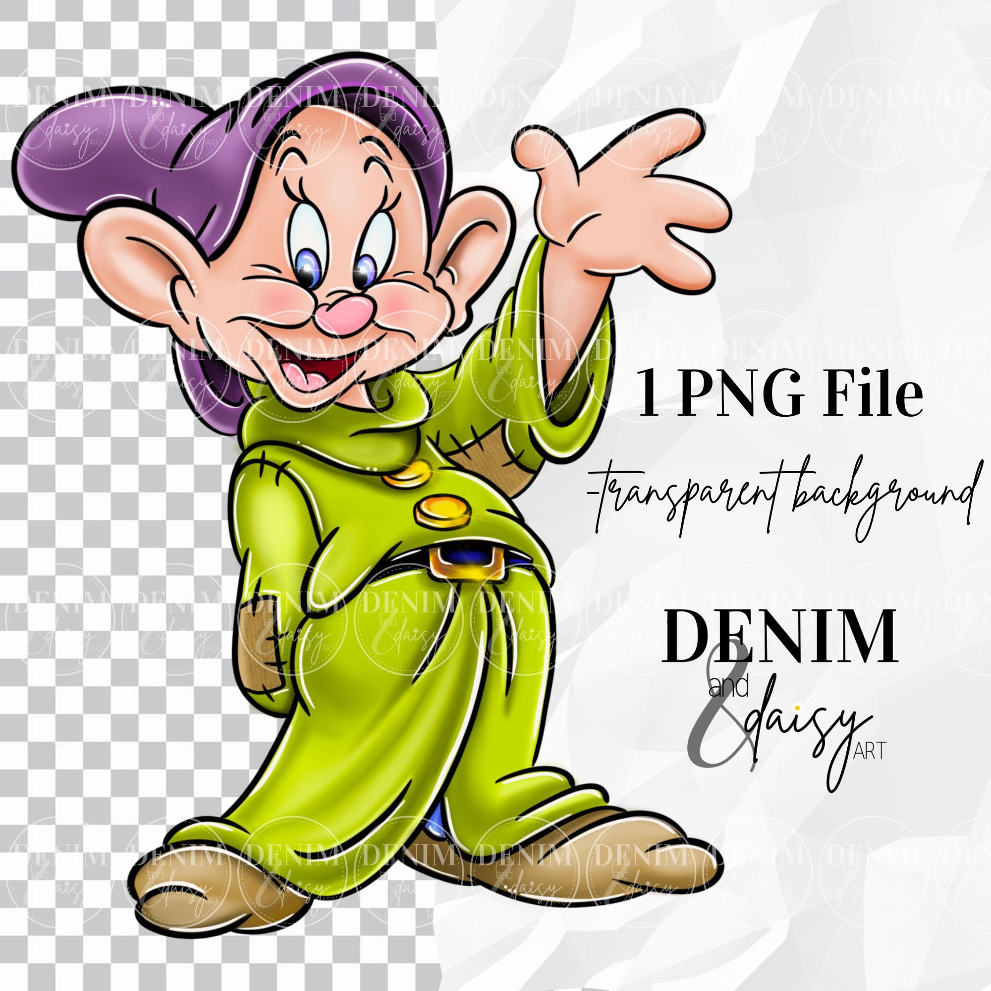 Dopey Png, Sublimation Design, Digital Illustration, Instant Download ...