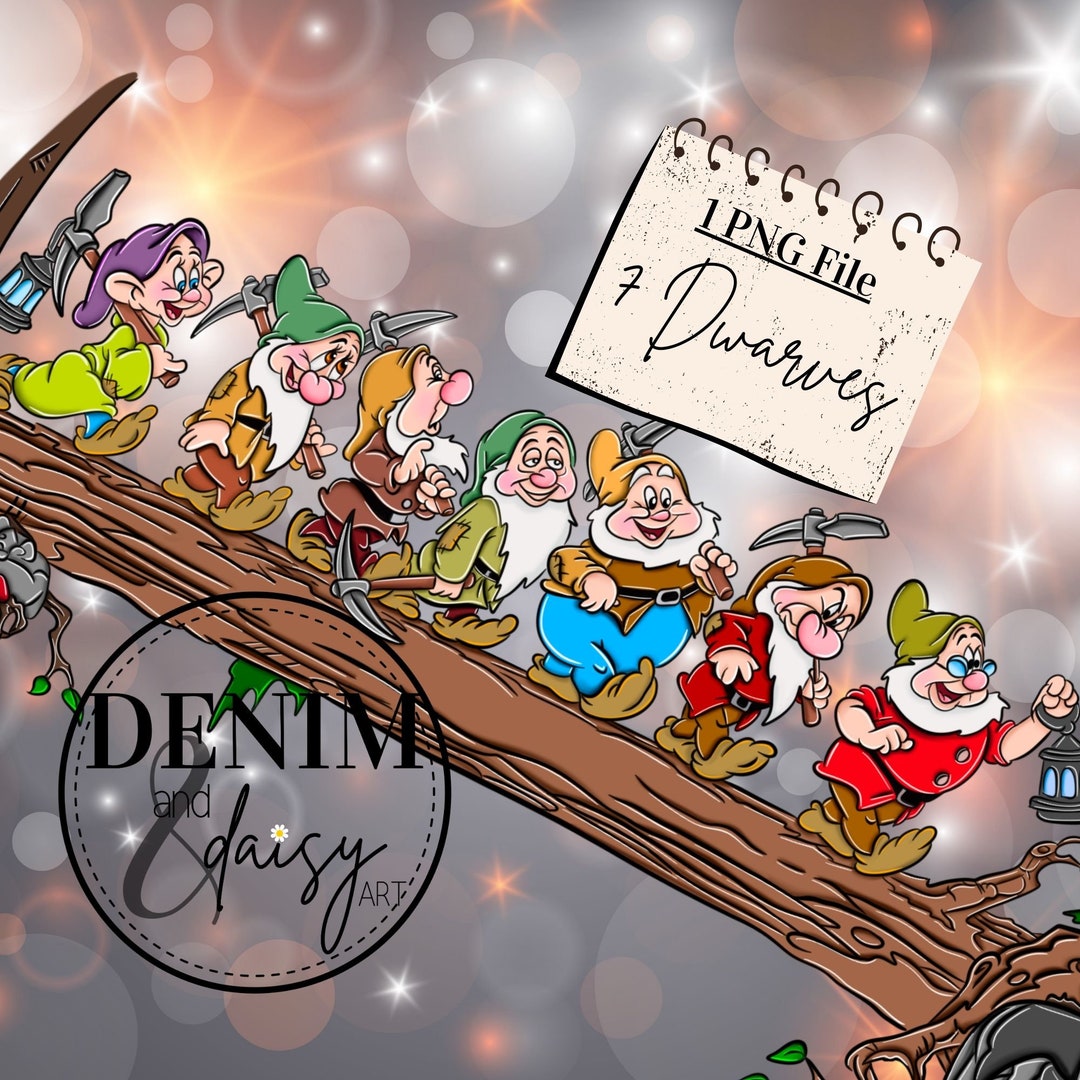 7 Dwarves Png, Sublimation Design, Digital Illustration, Instant ...