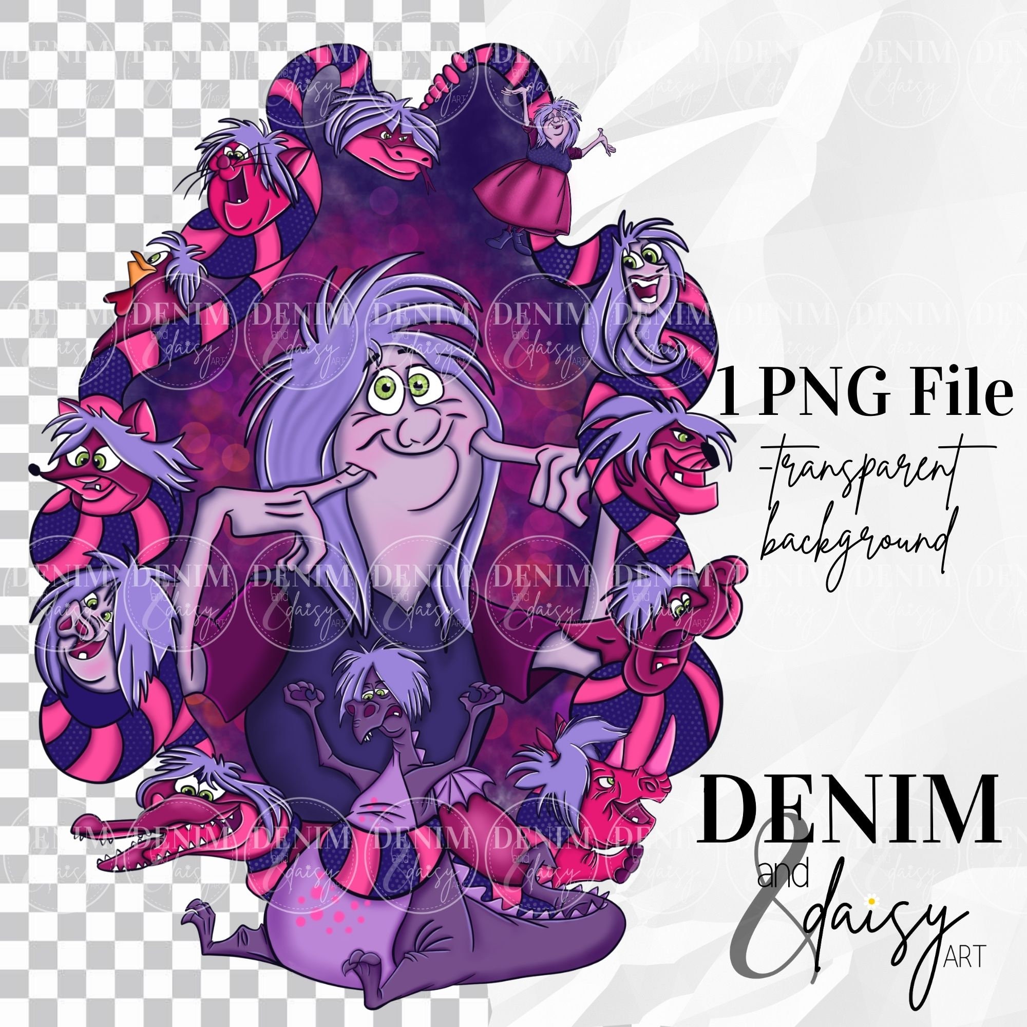 Madam Mim Frame Png, Sublimation Design, Digital Illustration, Instant ...