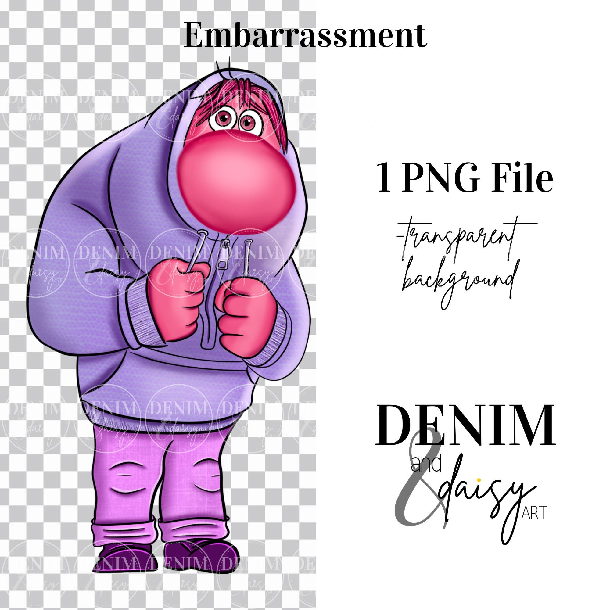 Inside Out 2 New Emotions Png, Sublimation Design, Digital Illustration ...